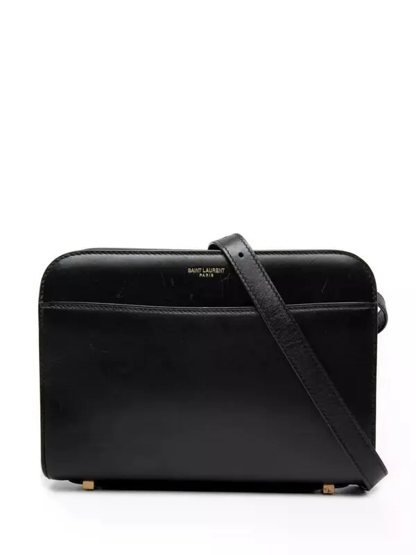 Saint Laurent 2020 Calfskin Reverse Satchel Crossbody Bag - Black