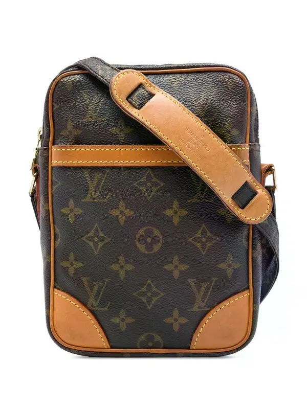 LOUIS VUITTON 2000 Monogram Danube Crossbody Bag - Brown