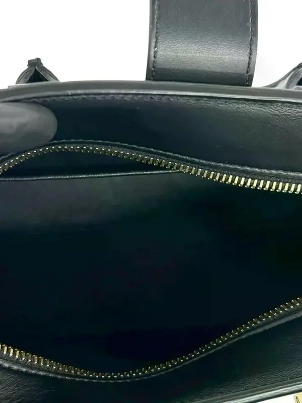 Saint Laurent 2014-2022 Leather Monogram Cabas Satchel