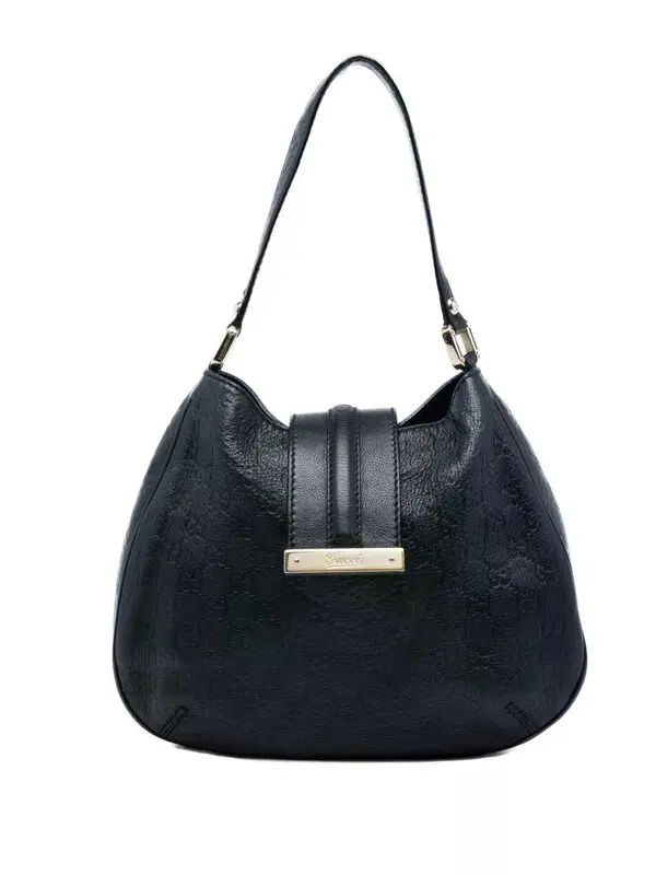 Gucci 2016-2026 Medium Guccissima New Ladies Hobo Bag - Black