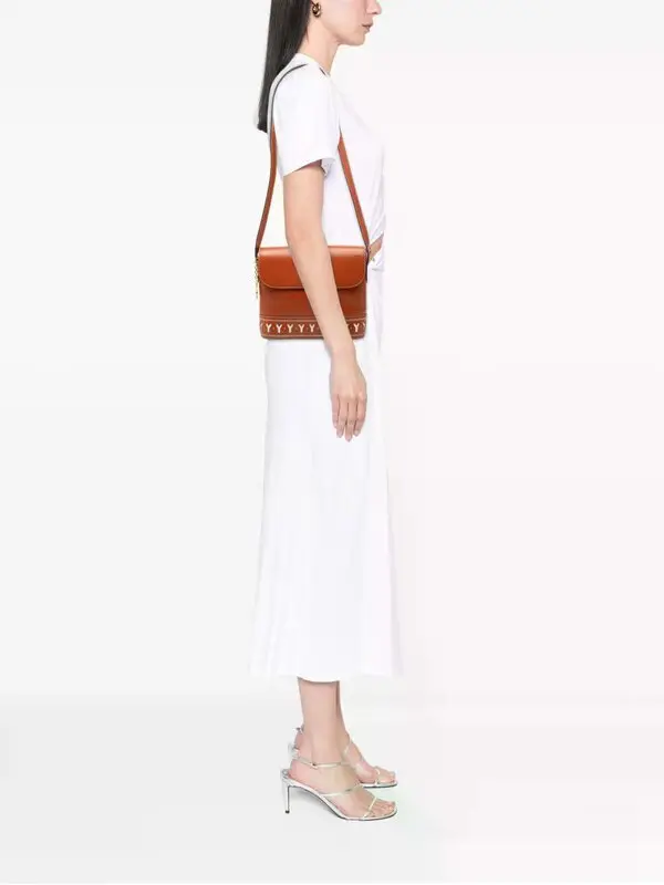Saint Laurent Y Cut Out Shoulder Bag In Calfskin