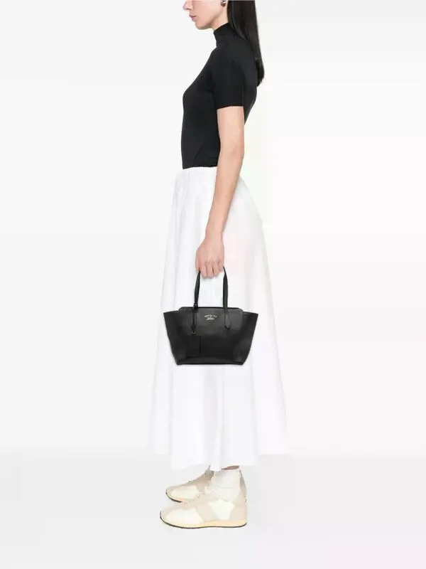 Gucci 2016 Small Calfskin Swing Tote Bag - Black