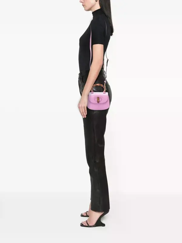 Gucci 1947 Bamboo Top Handle Bag - Pink