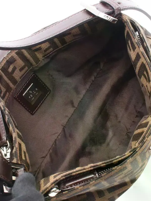 Fendi 2000-2010 Zucca Canvas Shoulder Bag