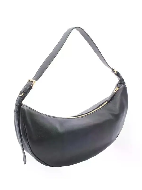 Prada Large Calfskin Demi Lune Shoulder Bag - Black