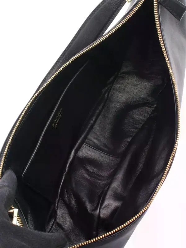 Prada Large Calfskin Demi Lune Shoulder Bag - Black