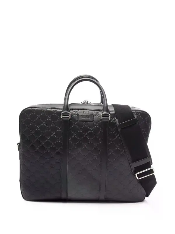 Gucci 2000-2015 Guccissima Business Bag - Black