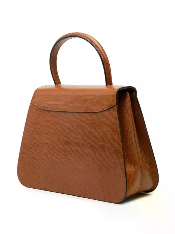Celine 2014 Embossed Leather Top Handle Bag Satchel