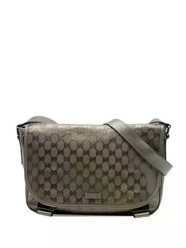 Gucci 2016-2026 Gg Imprime Crossbody Bag - Brown