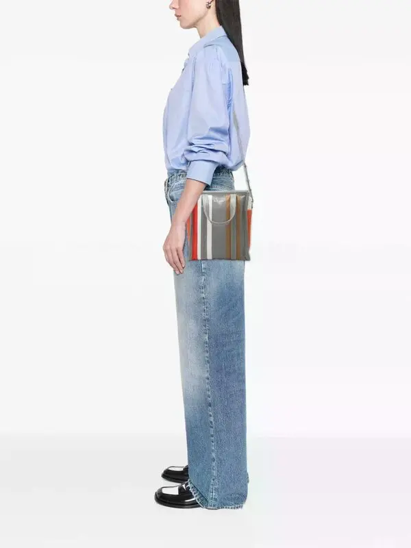Balenciaga Lambskin Bazar Shopper Xs Satchel - Grey