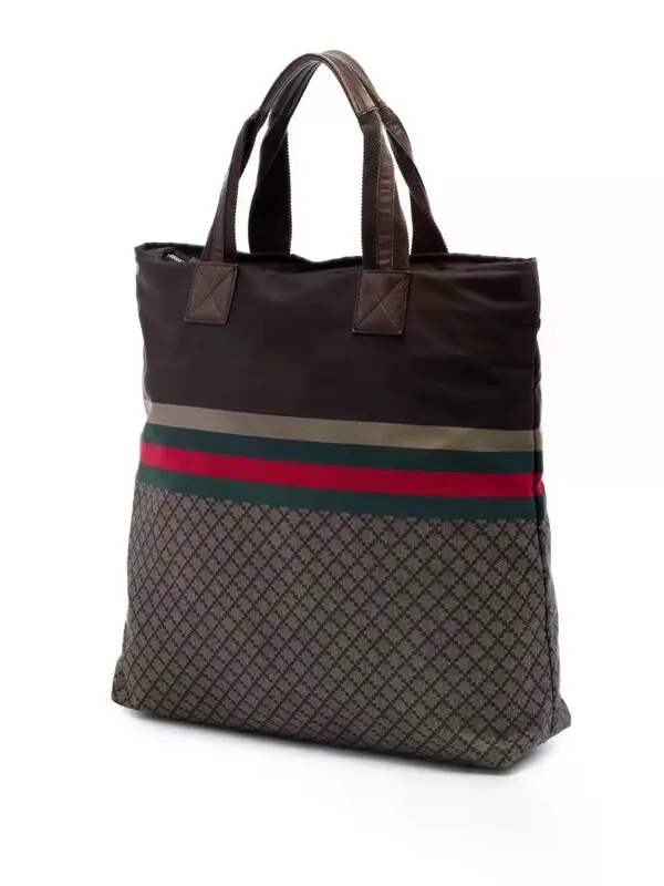 Gucci Diamante Nylon Web Tote Bag