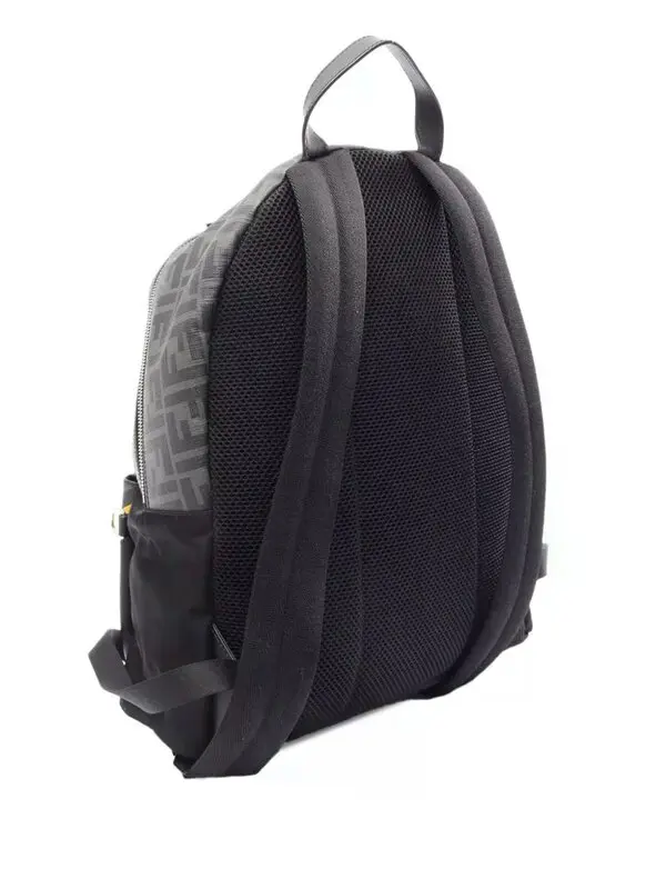 Fendi Zucca Coated Canvas And Nylon Diagonal Backpack