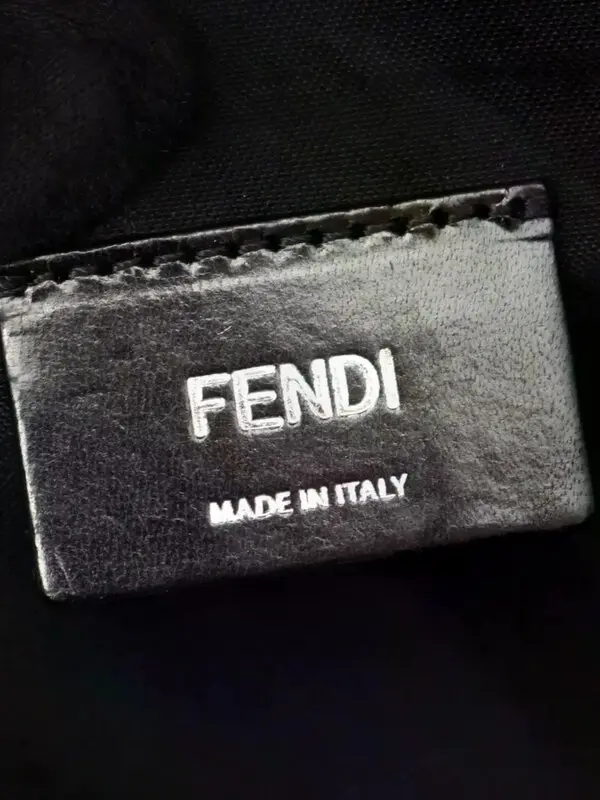 Fendi Zucca Coated Canvas And Nylon Diagonal Backpack