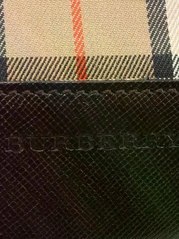 Burberry Haymarket Check Canvas Handbag - Neutrals
