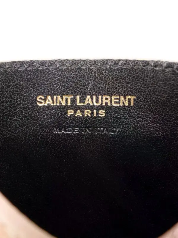 Saint Laurent 2023 Chevron Grain De Poudre Cassandre Card Holder