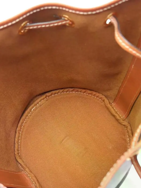 Celine 2022-2026 Small Triomphe Coated Canvas Drawstring Bucket Bag