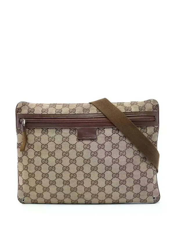 Gucci 2000-2015 Gg Canvas Crossbody Bag - Neutrals