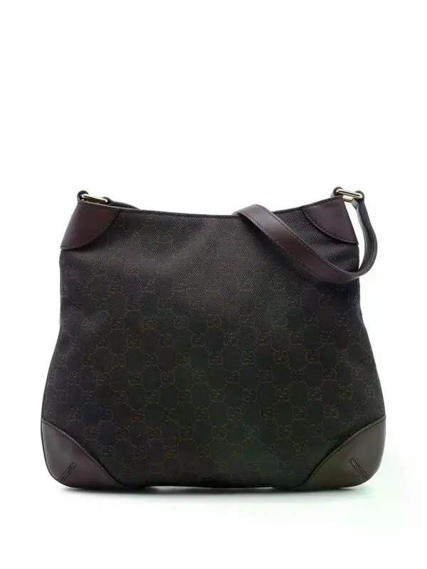 Gucci 2016-2026 Gg Denim Shoulder Bag - Brown