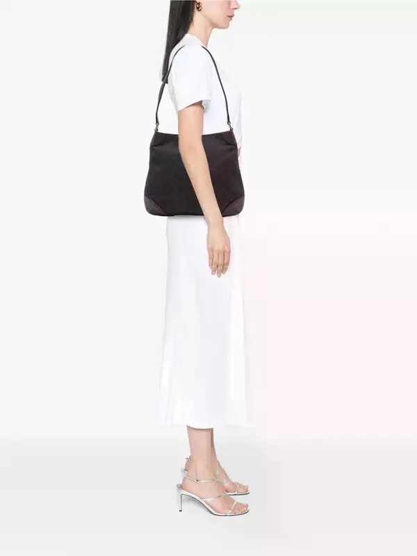 Gucci Gg Monogram Denim Shoulder Bag