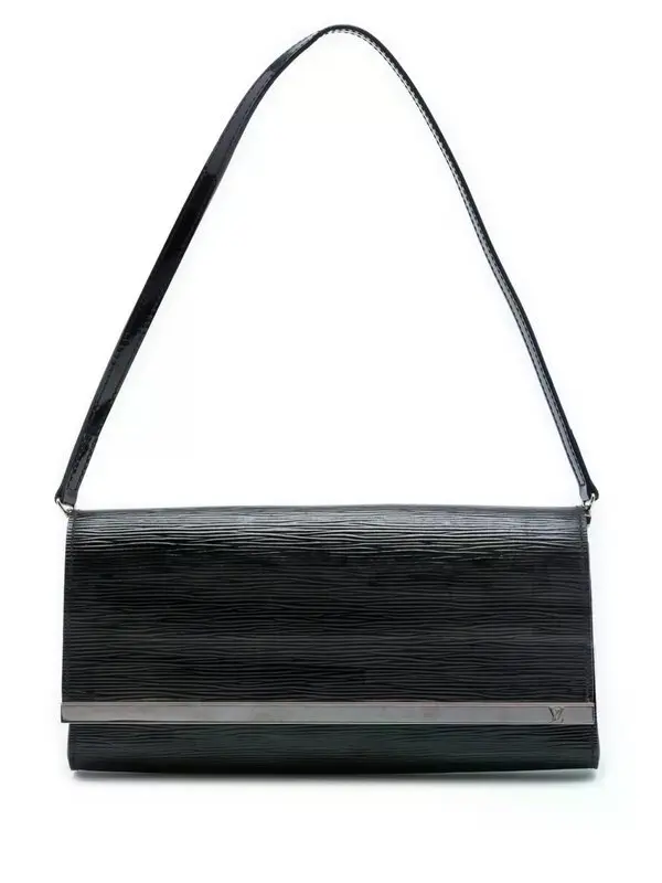 LOUIS VUITTON 2013 Electric Epi Sevigne Clutch Shoulder Bag - Black