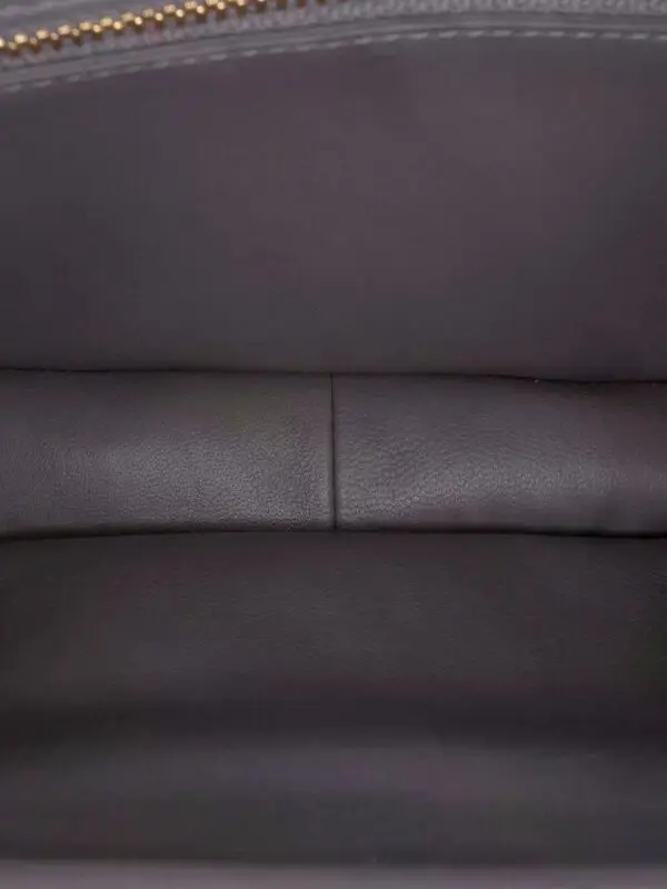 Celine Triomphe Crossbody Bag In Shiny Calfskin - Grey