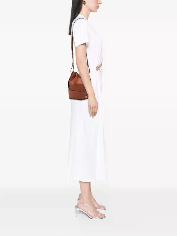 Loewe 2020 Small Leather Balloon Bucket Bag Satchel - Brown