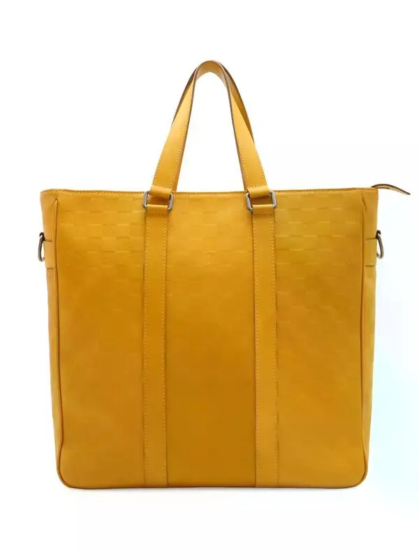 LOUIS VUITTON 2013 Damier Infini Tadao Pm Satchel - Yellow