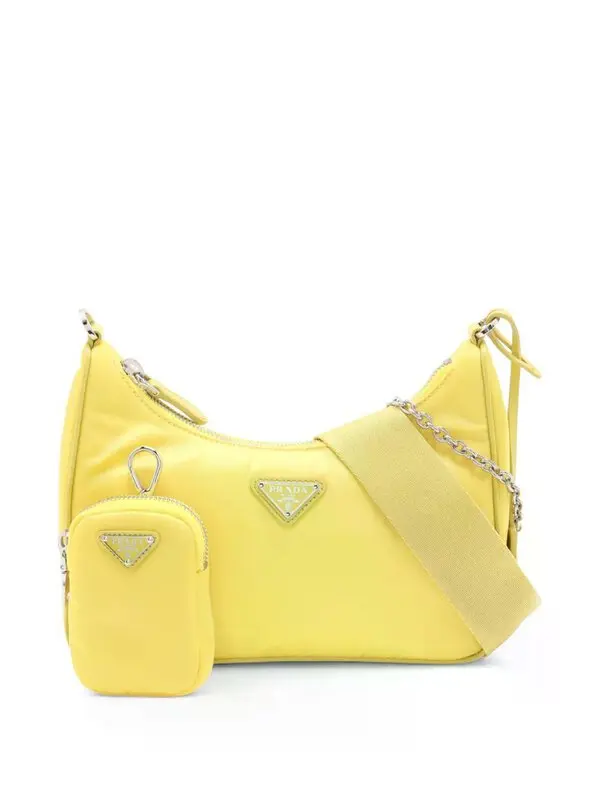 Prada 2013-2026 Mini Tessuto Re Edition 2005 Satchel - Yellow