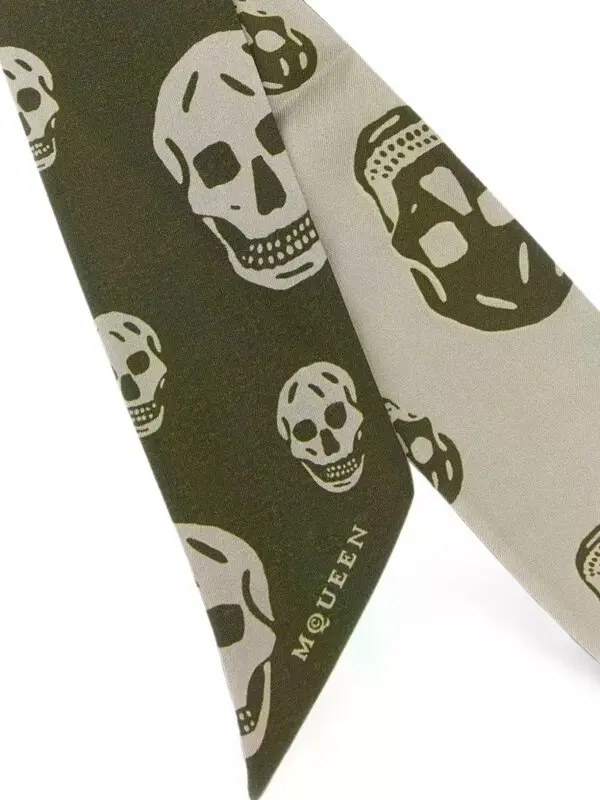 Alexander McQueen Skull-print Silk Scarf