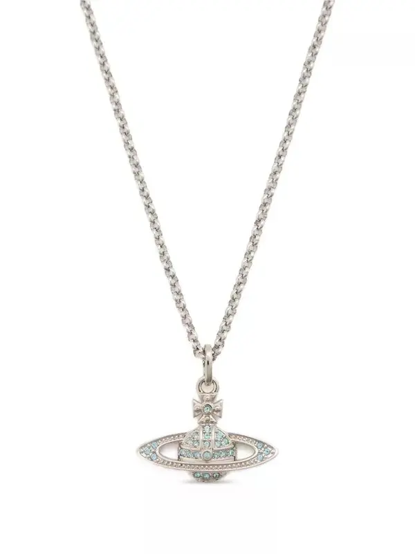 VIVIENNE WESTWOOD Mini Bas Relief Orb Pendant Necklace - Silver