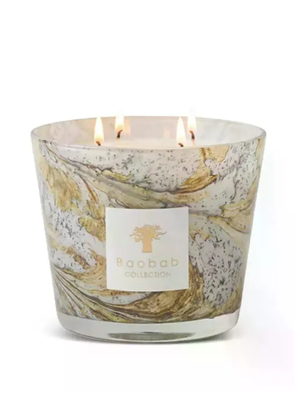 BAOBAB COLLECTION Naïs Marble-effect Four-wick Scented Candle - Neutrals