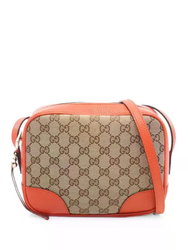 Gucci 2010s Bree Gg Canvas Shoulder Bag - Orange