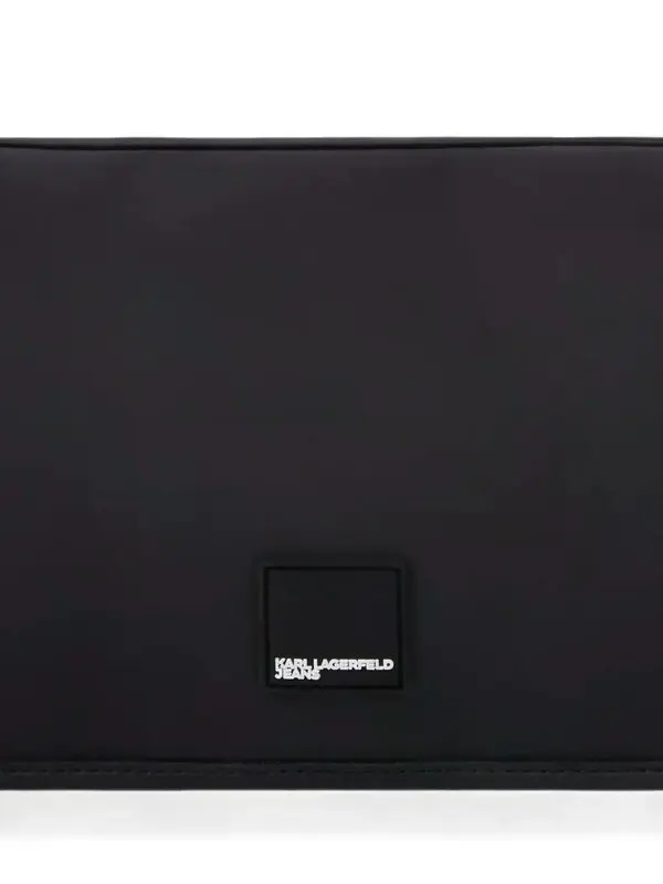 Karl Lagerfeld Coated Wash Bag - Black
