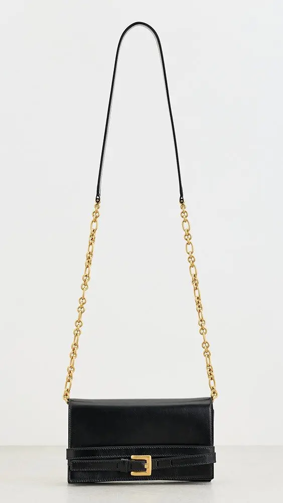 Balmain Shuffle Wallet On Chain - Noir