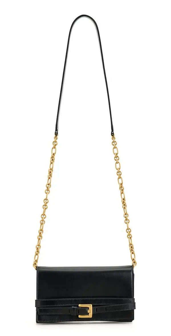 Balmain Shuffle Wallet On Chain - Noir