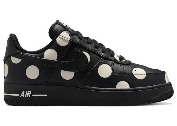Nike Air Force 1 Low '07 Polka Dots - Black/sail
