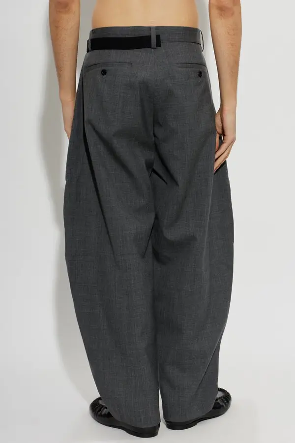 Sacai Wool Wide-leg Pants