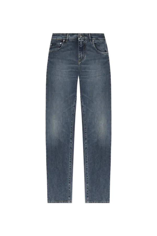 Dolce & Gabbana Slim Fit Denim Jeans With Stretch - Blue