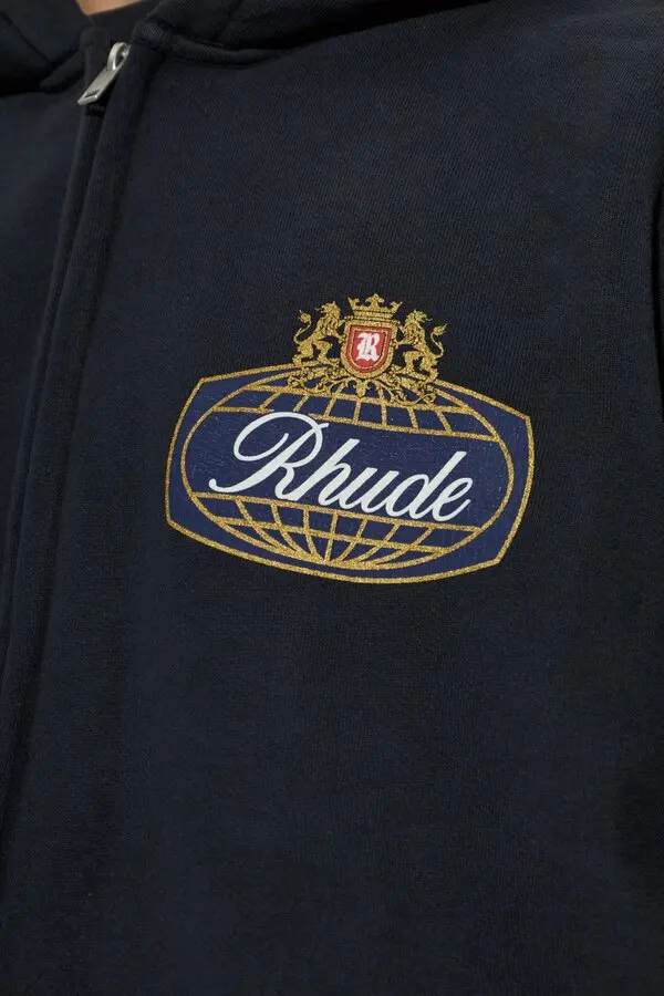 Rhude Oversized Zip-up Hoodie