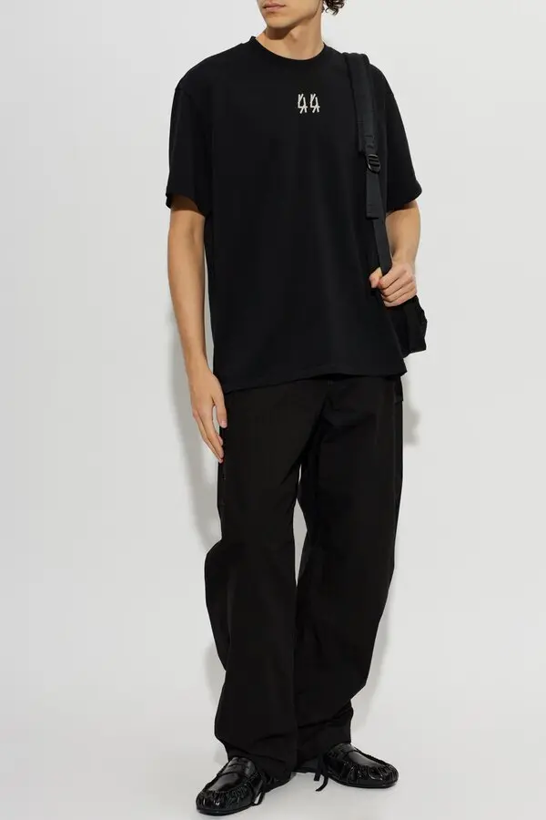 44 LABEL GROUP T-shirt With Printed Logo - Black