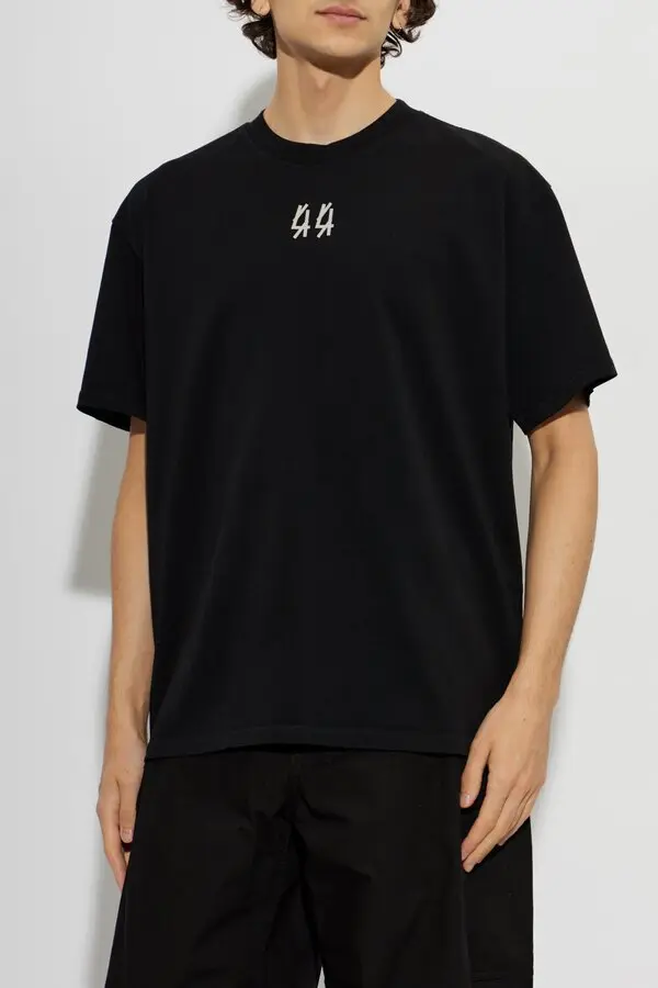 44 LABEL GROUP T-shirt With Printed Logo - Black