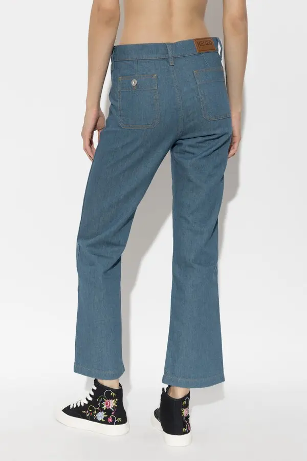 Kenzo Jeans With Embroidered Logo