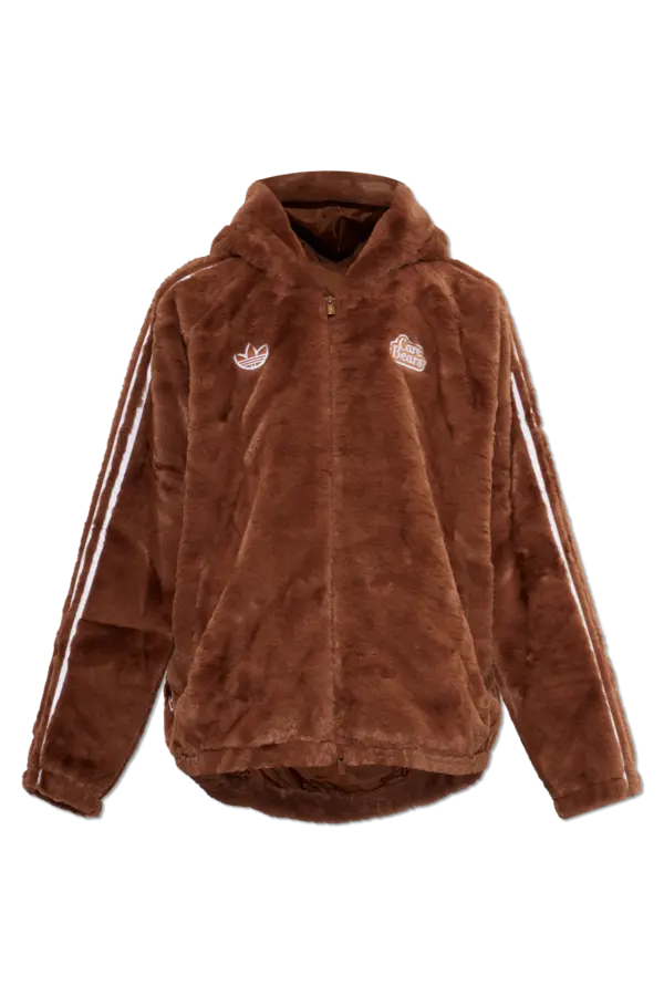 ADIDAS ORIGINALS X Care Bears Plush Zip-up Hooded Jacket - Brown