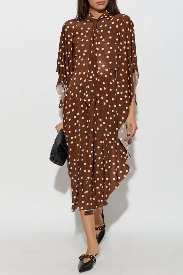 Vetements Asymmetrical Polka Dot Dress