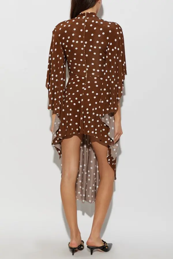 Vetements Asymmetrical Polka Dot Dress
