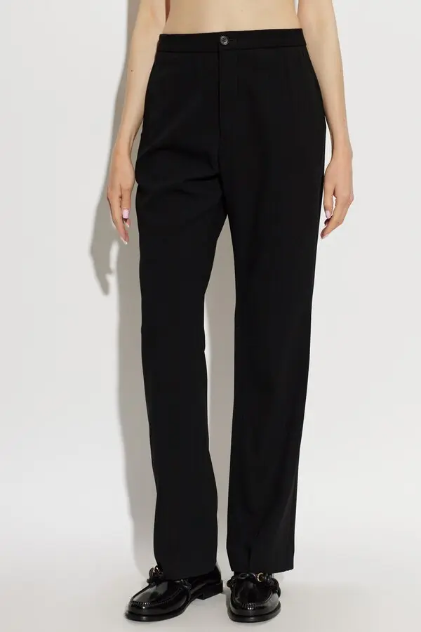 JIL SANDER Wool Pleated Trousers