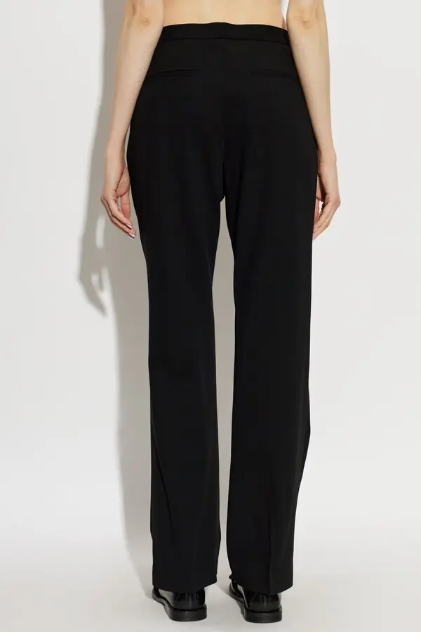 JIL SANDER Wool Pleated Trousers