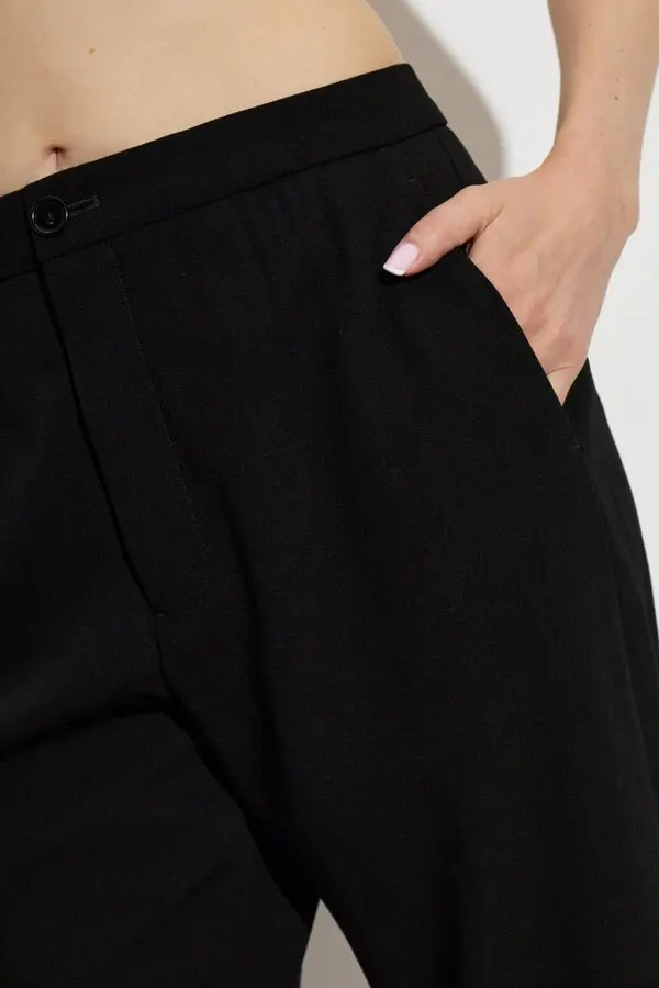JIL SANDER Wool Pleated Trousers