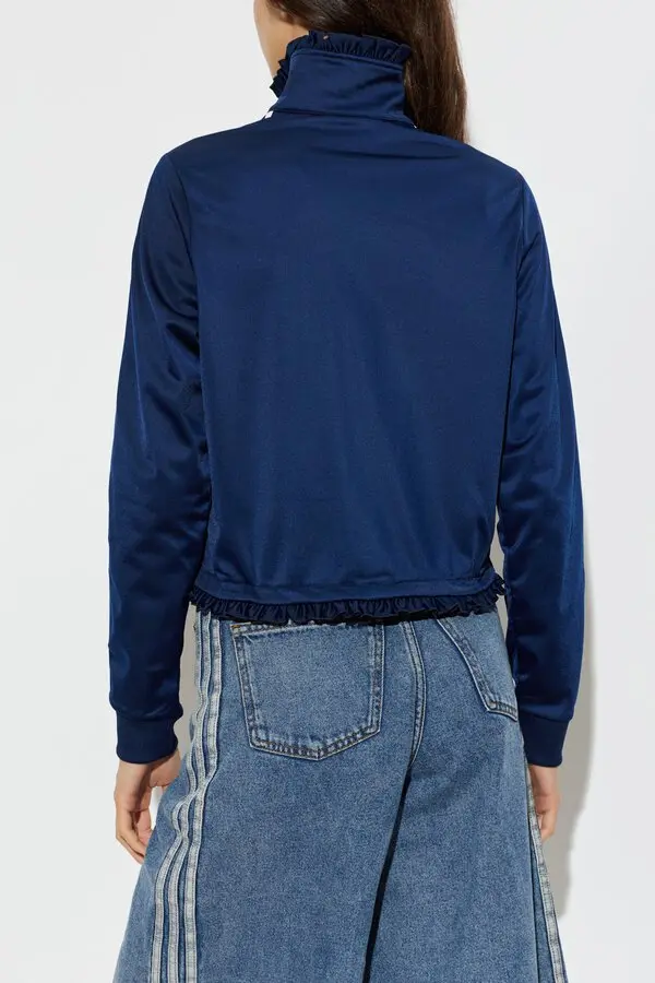 ADIDAS ORIGINALS Stand-collar Zip-up Track Jacket With Ruffle Trim
