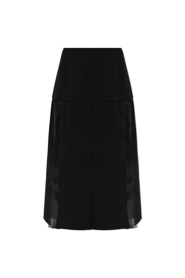 JIL SANDER Skirt With Slit - Black
